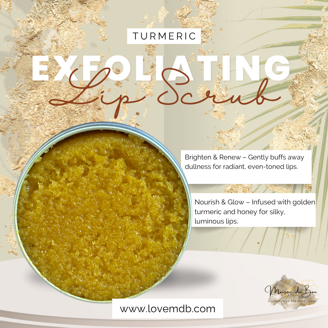 Turmeric Lip Scrub – Maison de Bee - A Luxury Hive for Body + Soul